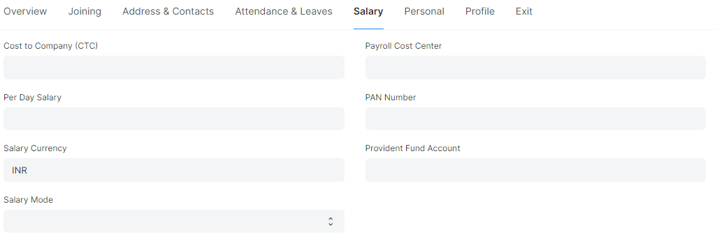 Creating an Employee in Frappe HR