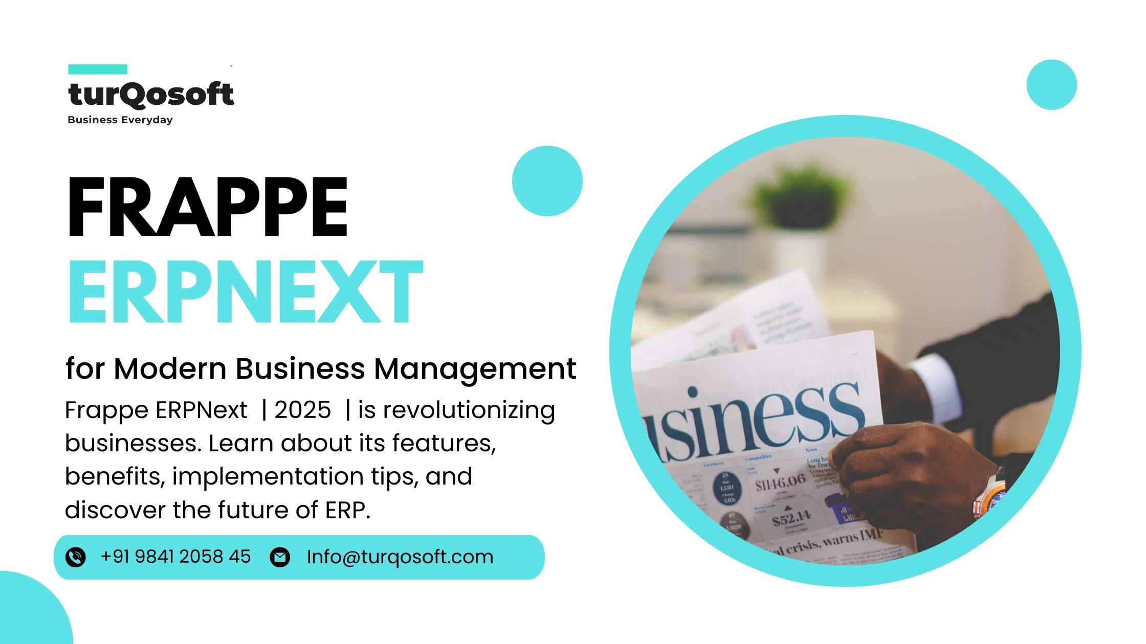 Frappe ERPNext for Modern Business Management | 2025 - Turqosoft Frappe ERPNext for Modern Business Management | 2025 - Turqosoft