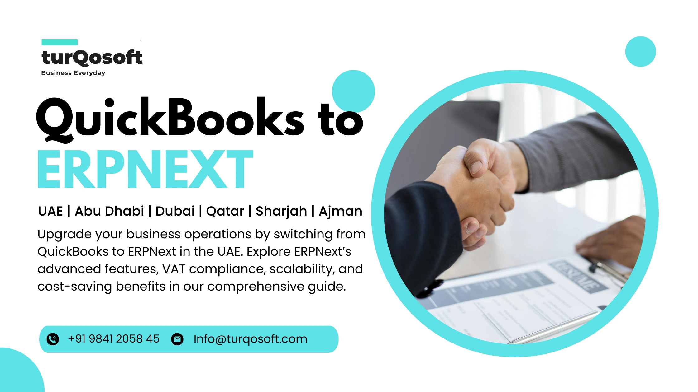 QuickBooks to ERPNext UAE: The Best Alternative! - Turqosoft